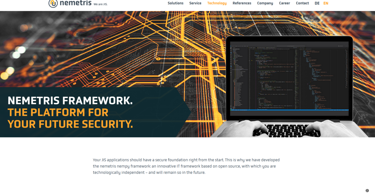Our JIS framework for your future security - nemetris